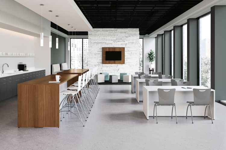 National Office Furniture Introduces Strassa Collaborative Tables ...