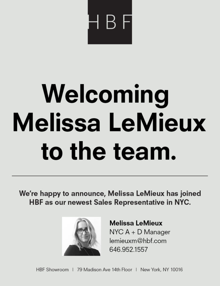 HBF Welcomes Melissa LeMieux, Seibold + Baker, and Barbara Rappenecker ...