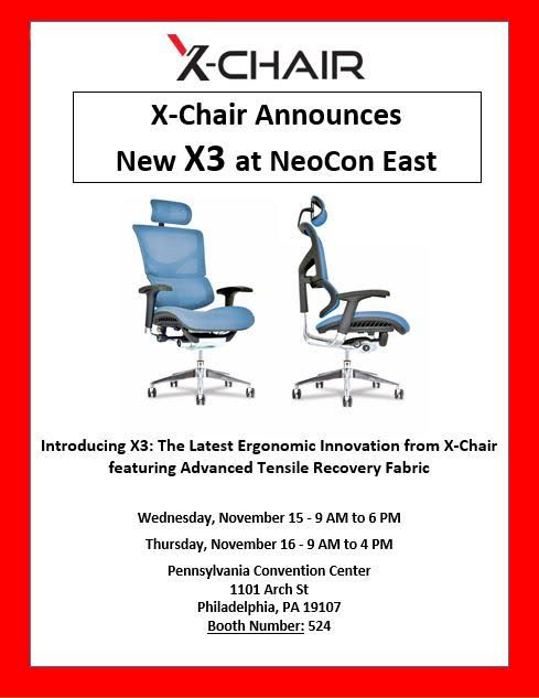 X-Chair Launching New Design at NeoCon East - officeinsight