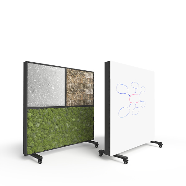 Nevins Introduces Bio Canvas Whiteboard Room Dividers - officeinsight