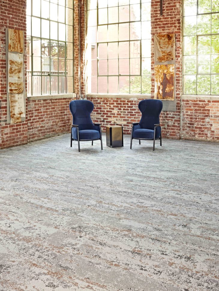 Patcraft’s Oxidation Experiment Inspires Artefact Carpet Tile - officeinsight
