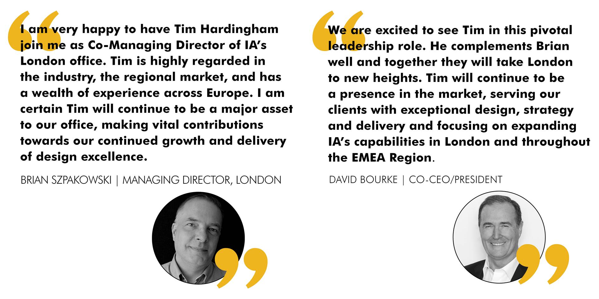 Tim Hardingham Promoted to Co-Managing Director in IA’s London Office ...