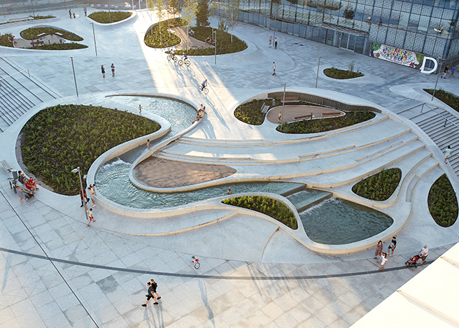 A Look at New Lithuanian Life / Cohesive Urban Plaza Design by German ...