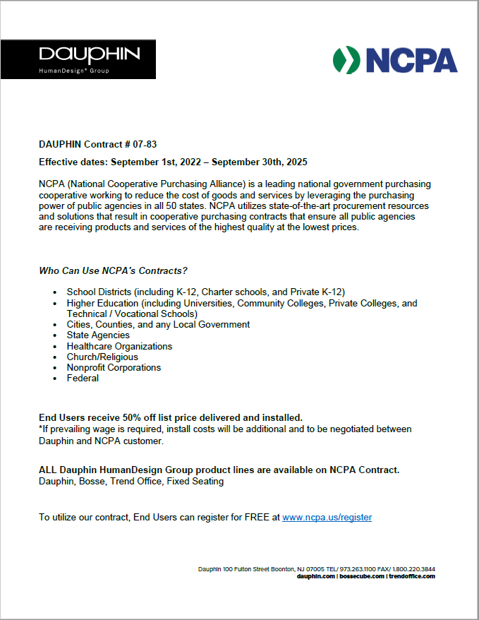 Dauphin Awarded New NCPA Contract - officeinsight