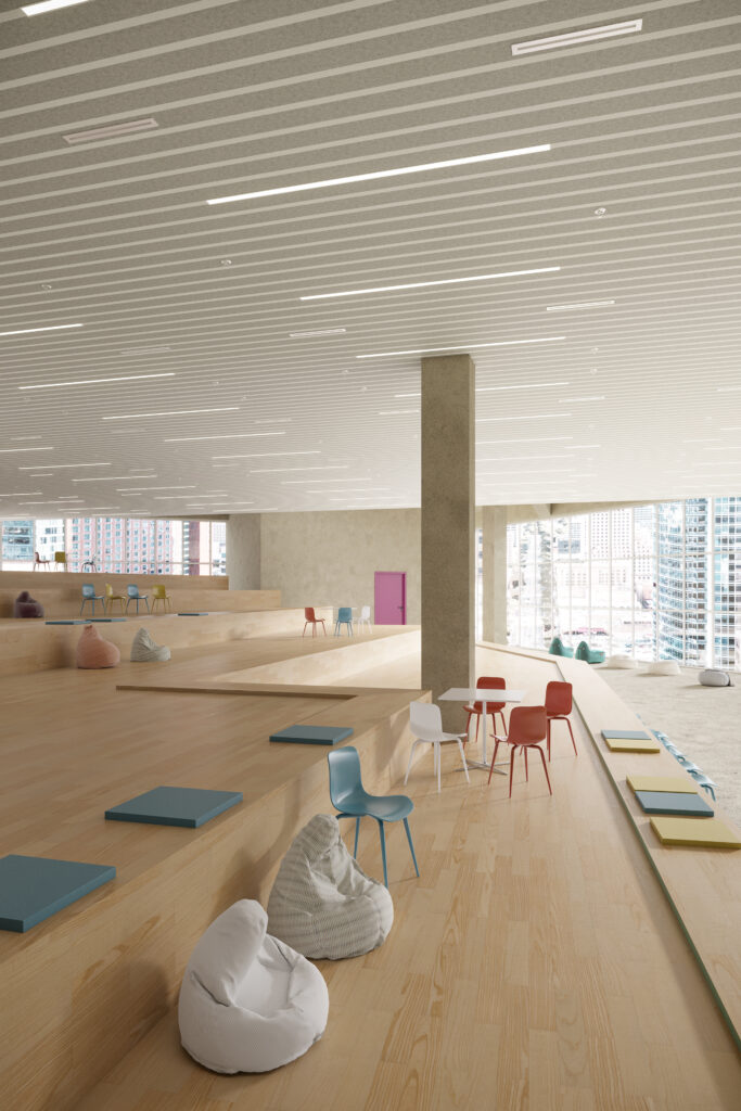 Fräsch Launches FAZR Linear Wood Acoustic Ceiling Solution - officeinsight