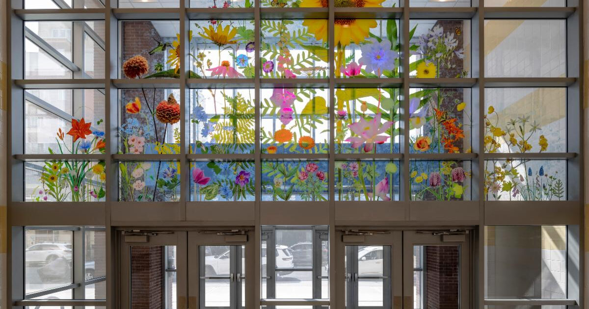 Pulp Studio Brings May Flowers to Life with Glass Mural at Brooklyn ...